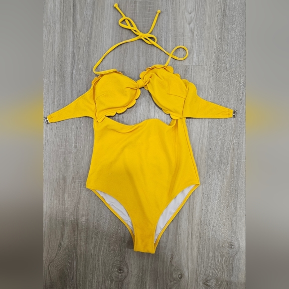 Cupshe | Swim | Yellow One Piece Bikini | Poshmark